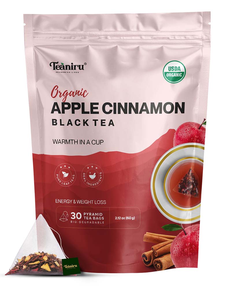 Buy Apple Cinnamon Black Tea Online | View Benefits & Recipe – Teaniru Teas
